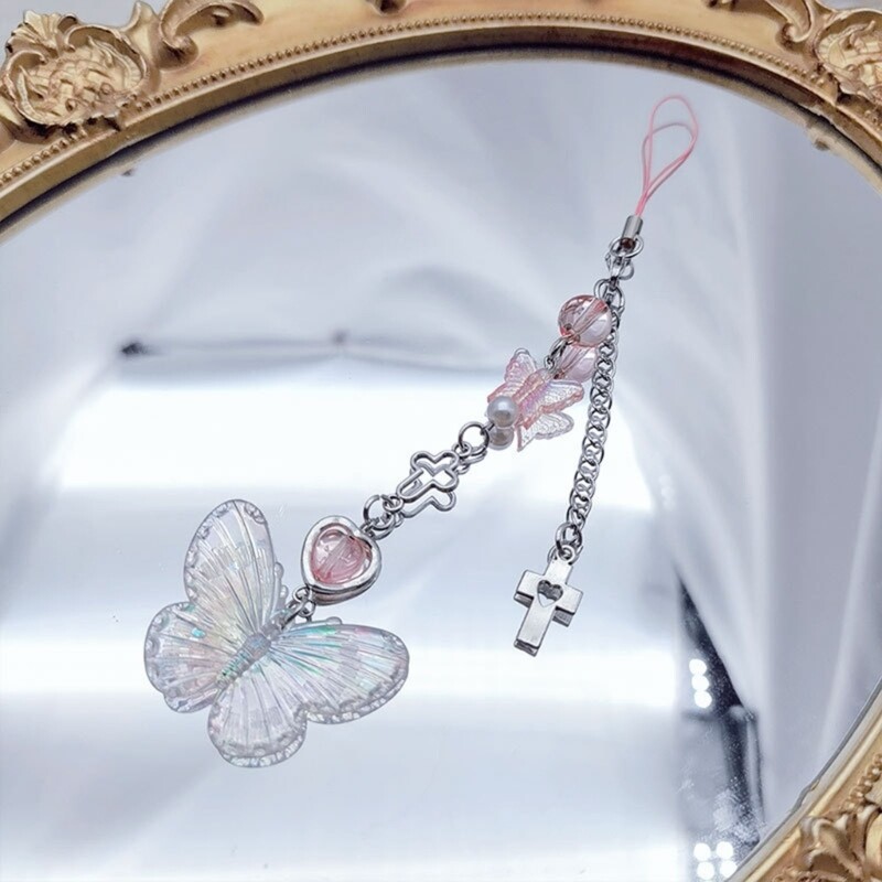 Fashionable Key Chain Bag Ornament Keychain Key Rings Decors for Girl ...