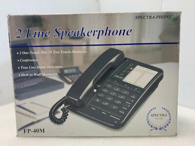 SPECTRA FP-40M 2 LINE SPEAKER PHONE CONFERENCE CORDED TELEPHONE | eBay