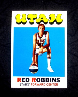 1971 TOPPS SET BREAK Red Robbins #233 Utah Stars VG+ crease CENTERED | eBay