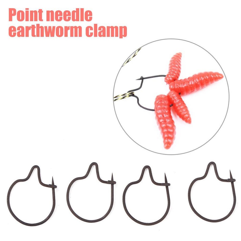 20pcs Carp Fishing Maggot Clips Earthworm Clips Hair Rig Fishing ...