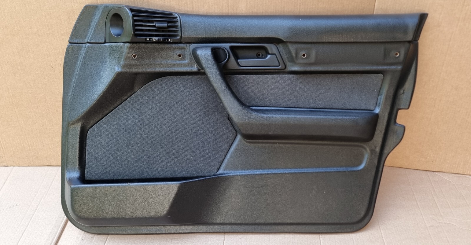 BMW E34 Facelift Black Door card Fabric ANTHRACITE Front Right Interior ...