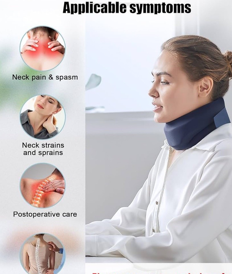 BLABOK Neck Brace - Cervical Collar Relief Neck M 12.6” - 15.8”Blue | eBay