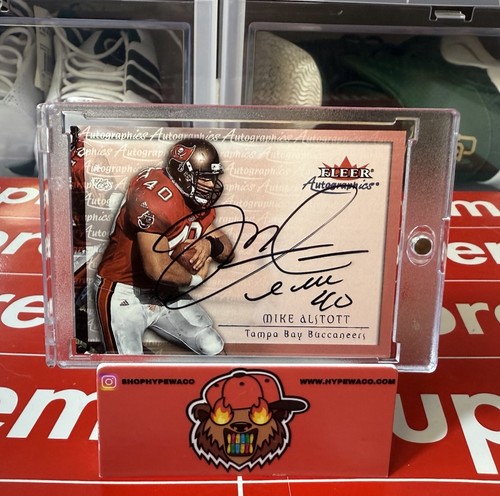2000 Fleer/Skybox Autographics MIKE ALSTOTT Auto Card Black Ink ...