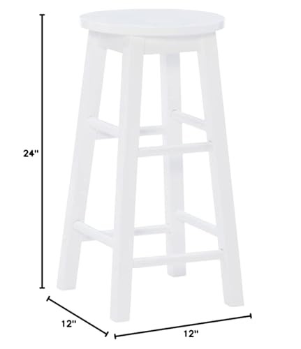Linon Coastal Counter Stool With White Finish CS251WHT01U for sale ...