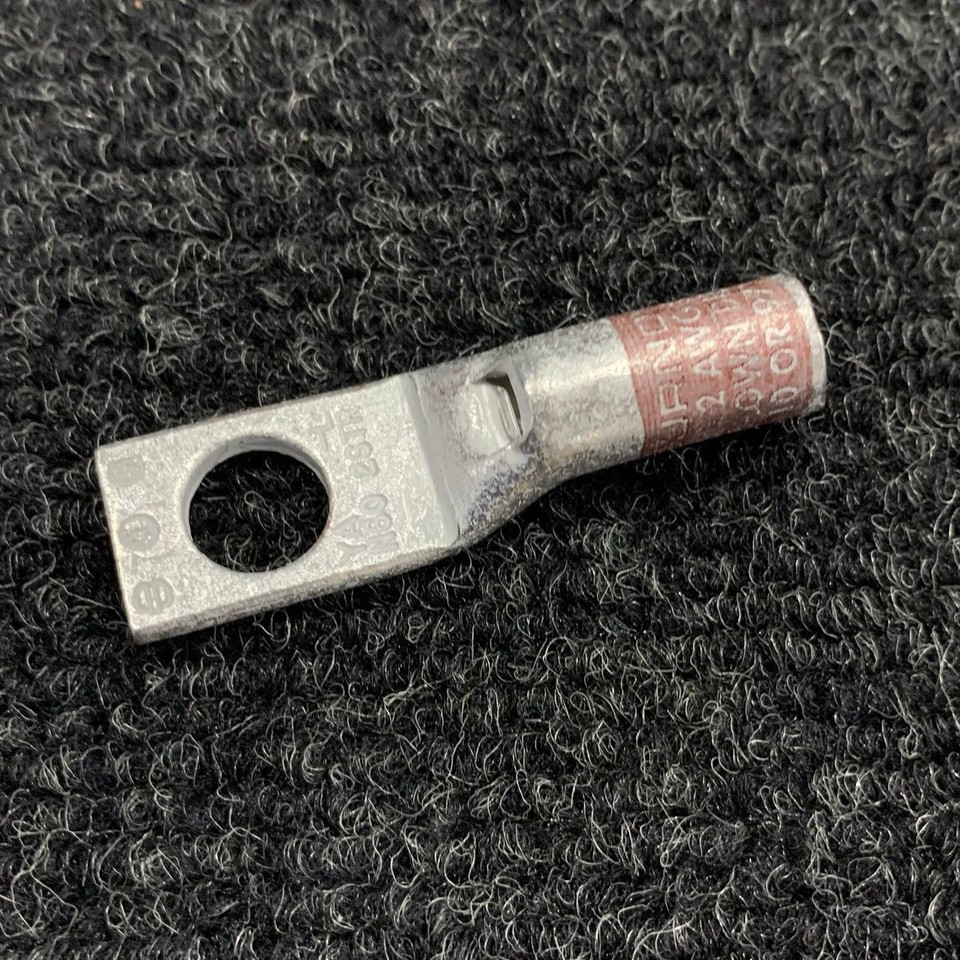 BURNDY YA2CL4BOX Compression Connector 1-Hole Lug Copper 2 AWG Qty 24 ...