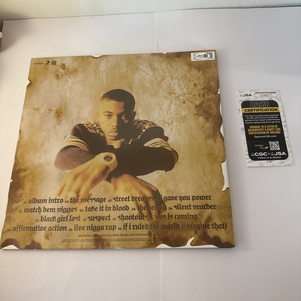 NAS SIGNED AUTOGRAPH IT WAS WRITTEN LP VINYL ALBUM JSA COA ILLMATIC RAP ...