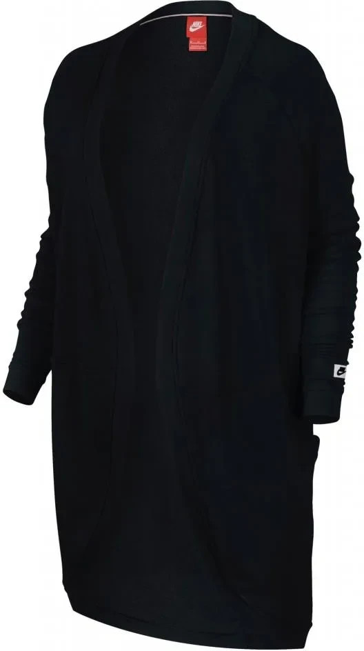 Nike Sportswear XS Open Front Modern Top Cardigan 805523-010 Black ...