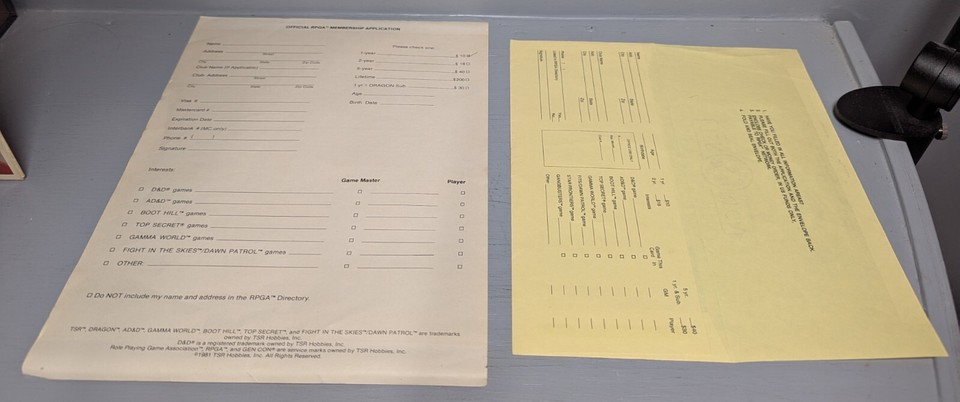 Dungeons and Dragons Basic Set box 1980 TSR 1011 Moldvay Gygax no dice ...
