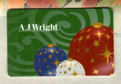 A.J. WRIGHT Christmas Tree Ornaments ( 2008 ) Gift Card ( $0 ) | eBay