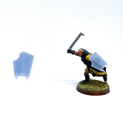 Pack of 6 RESIN Ork Shields type 1 Isengard, 28mm Wargaming, Mordor ...