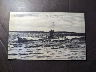 Mint Germany Military Naval RPPC Submarine Uboat Postcard SM U9 | eBay