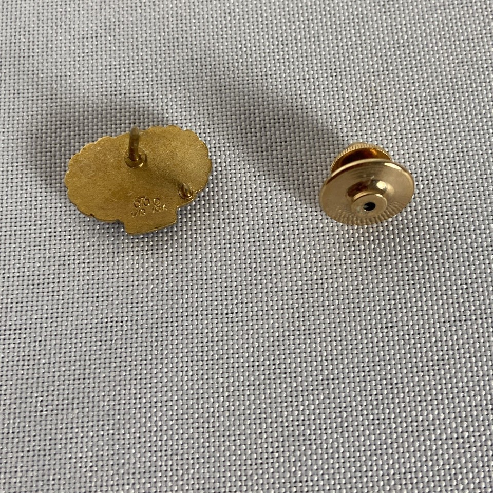 Vintage Campbell 66 Express Employee 10 Years Lapel Pin 10k Gold Filled ...