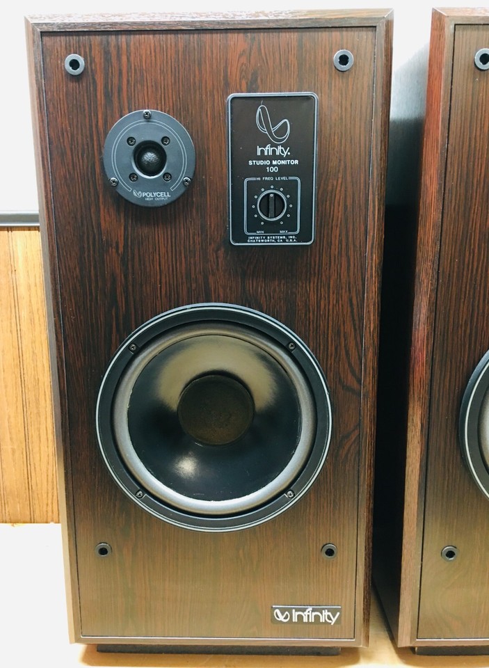 Infinity SM-100 Studio Monitor speakers - Tested/Working. Woofers re ...