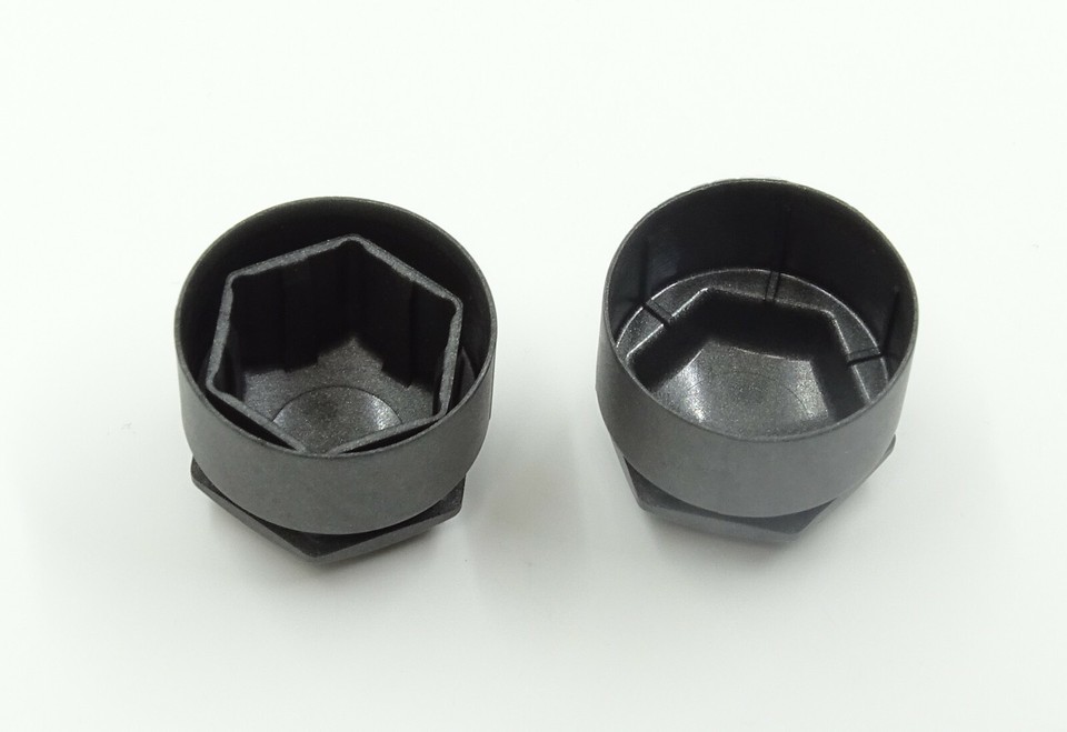 WHEEL NUT COVERS FOR AUDI A6 A7 A8 R8 Q2 Q3 Q5 Q7 BOLT CAPS 17mm DARK ...