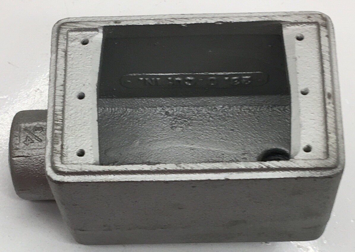 FDLA1 CROUSE HINDS 1/2-INCH CAST IRON OR ALUMINUM CONDULET 1-GANG CAST ...
