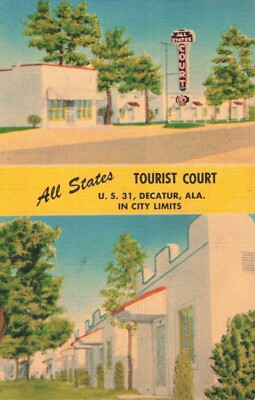 Postcard All State's Tourist Court, Decatur, Alabama VTG VPC02. | eBay
