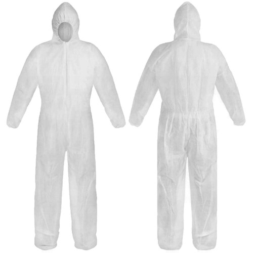 WOW - 3 x Disposable Coverall Hood Suit Painter Protective Overall Suit ...