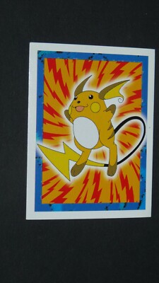 #26 RAICHU POKEMON STICKER MERLIN TOPPS 1999 ATTRAPEZ-LES TOUS NINTENDO ...