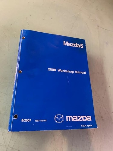 OEM 2008 Mazda 5 Workshop Manual Dealership shop book booklet repair ...