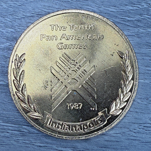 Vtg 10th Pan American Games 1987 Medal Coin Indianapolis #2204 | eBay