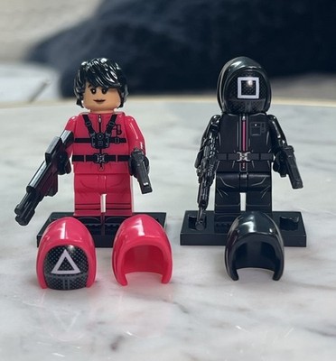 Lego Squid Game Kang No-eul Lead Square Guard Custom Printed Minifigure ...
