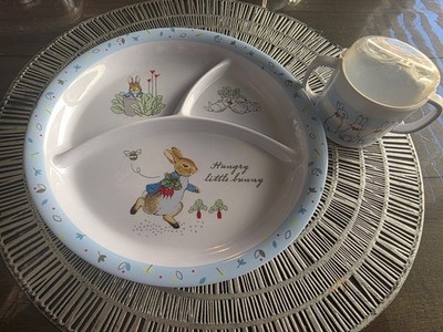Beatrix Potter Peter Rabbit Childrens Melamine Hungry Bunny 10” Plate ...