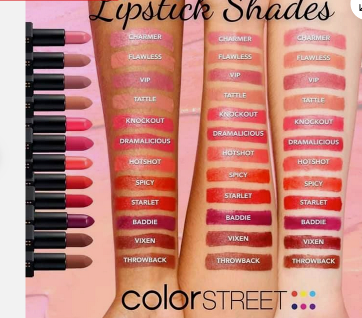 New Color Street Baddie 301 Lipstick Lip Stick Berry Plum Satin Finish ...