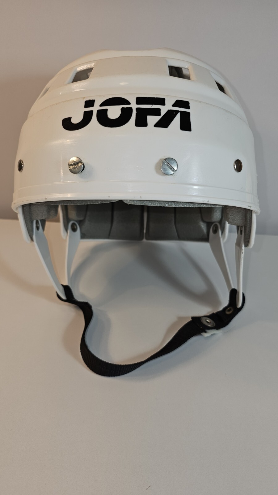 Vintage JOFA Hockey Helmet White 7 1/4 Size READ | eBay