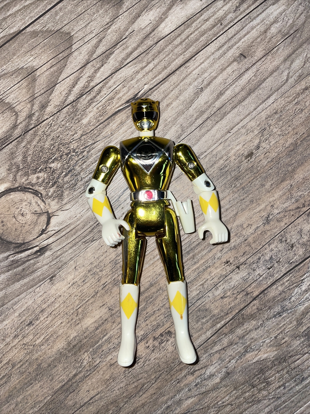 1995 Yellow Metallized Aisha Campbell 5.5" Action Figure Power Rangers ...