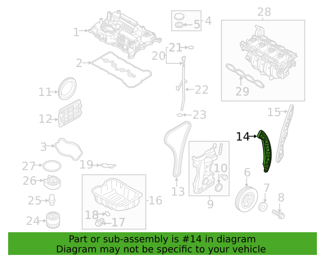 Engine Timing Chain Tensioner Arm OEM for Hyundai 244202G101 for sale ...