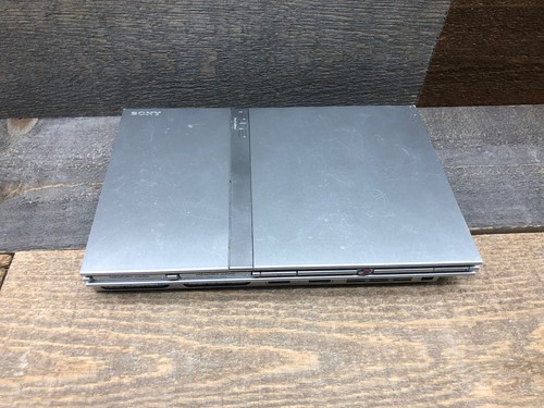 Sony PS2 Slim Silver Console Only PARTS OR REPAIR/AS IS/BROKEN SCPH ...