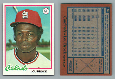 Lou Brock ( Topps, Kellogg, UD etc) St. Louis Cardinals You Pick !! | eBay