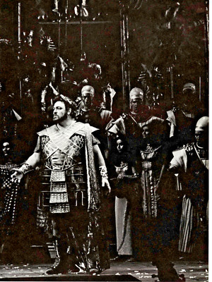 1986 Vintage Print Luciano Pavarotti Aida San Francisco Opera Radames ...