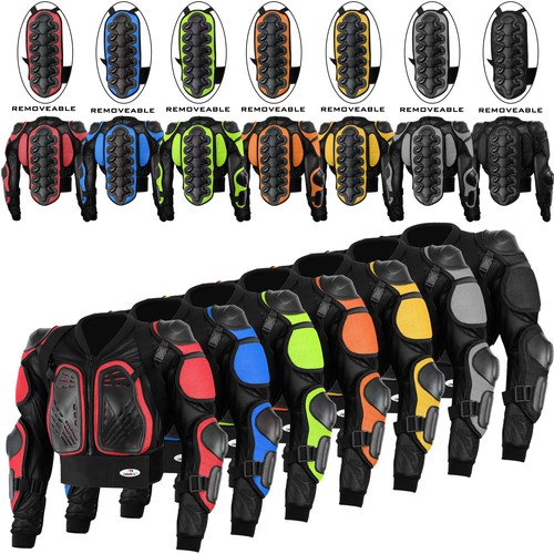 Motorcycle Body Armour Safety Jacket Motocross Motorbike Spine ...