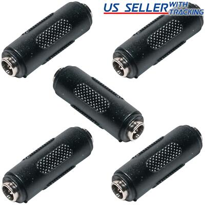 5x DC Coupler Female to Female F/F 5.5mm 2.1mm Barrel Jack Power ...