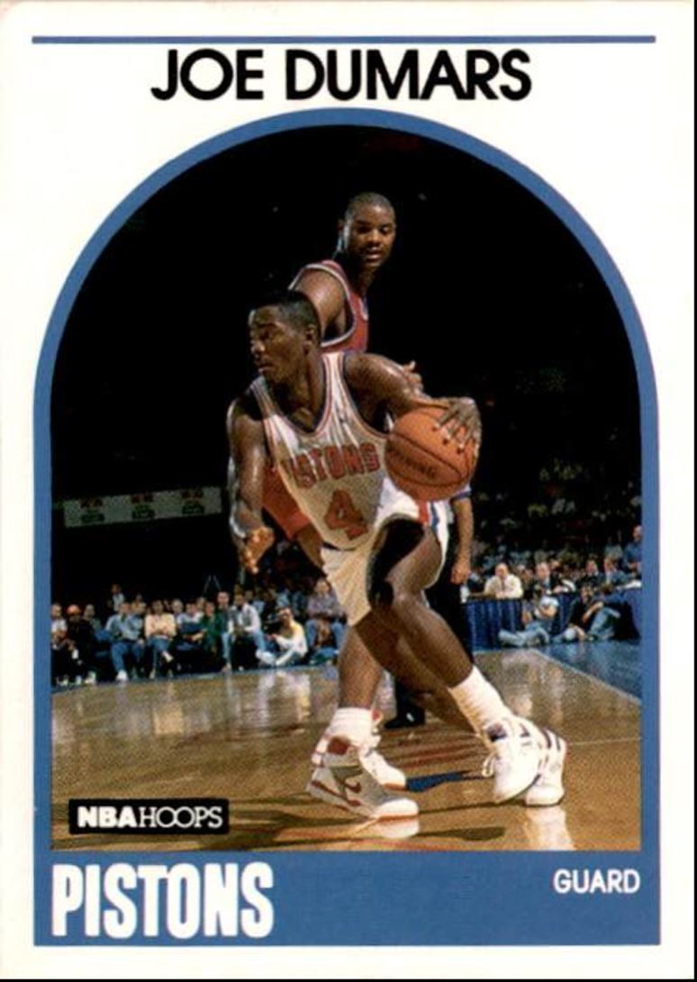 1989-90 Hoops Basketball Card Joe Dumars Detroit Pistons #1 | eBay