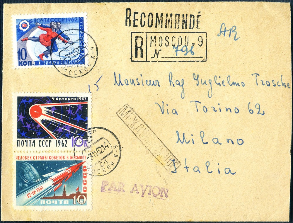 Astronautics. 2 interesting envelopes on the theme, 1962. | eBay