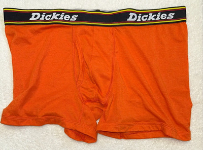 Dickies Men's Large Solid Orange Classic Yet Flexible & Durable Boxer ...