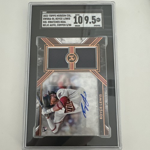 2022 Topps Museum Collection Royce Lewis Dual Relic Autograph 05/50 ...