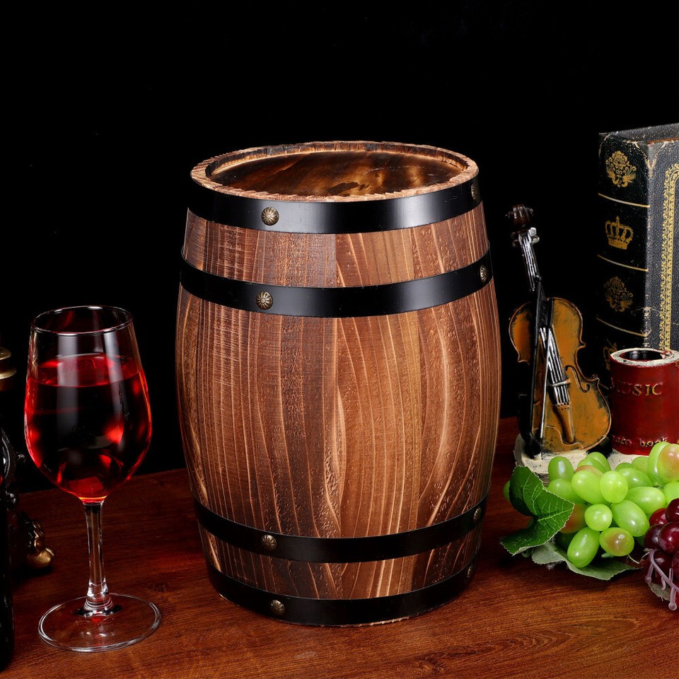Oak Barrel Decoration Barrels for Party Wooden Wine Whiskey Prop | eBay