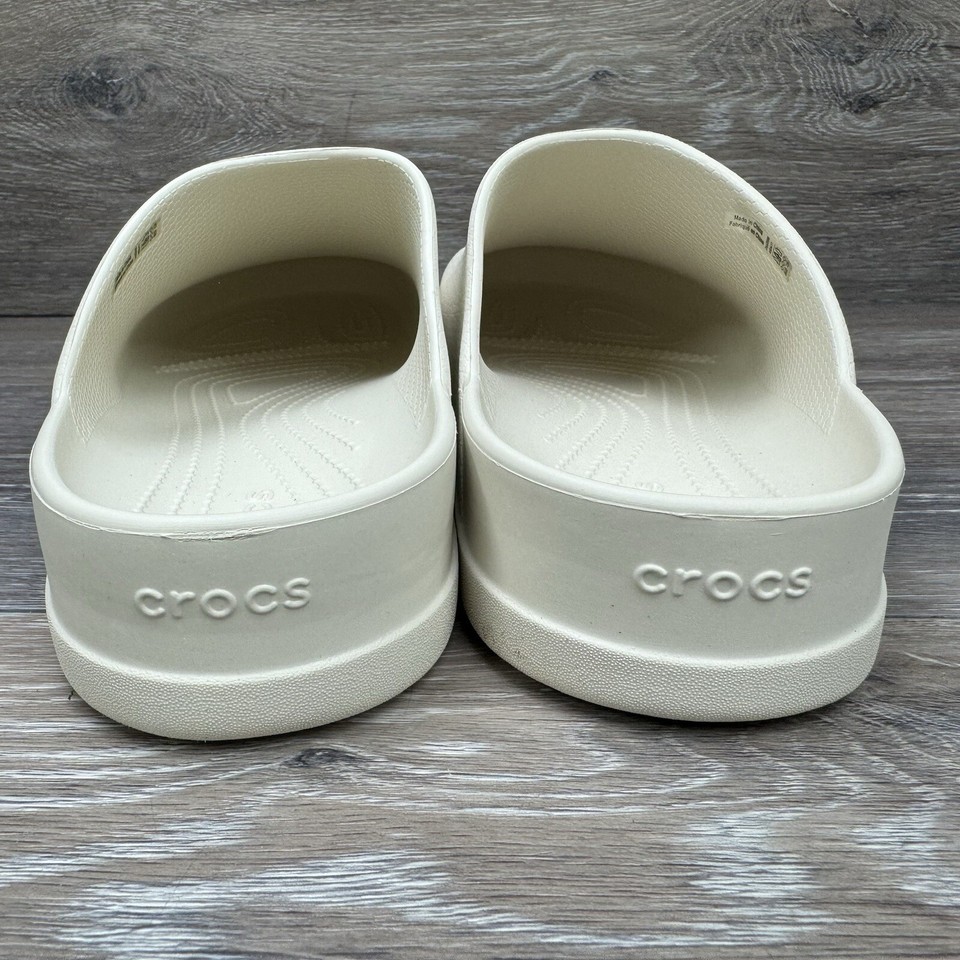 Crocs Dylan Clogs Stucco Beige Slip On Shoe Closed Toe Slides Men Size ...