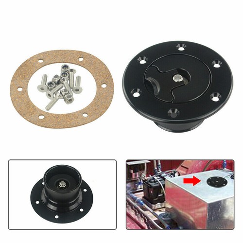Billet Fuel Filler Neck Pop-Up Fuel Cell Gas Cap Flush Mount 6 Hole ...