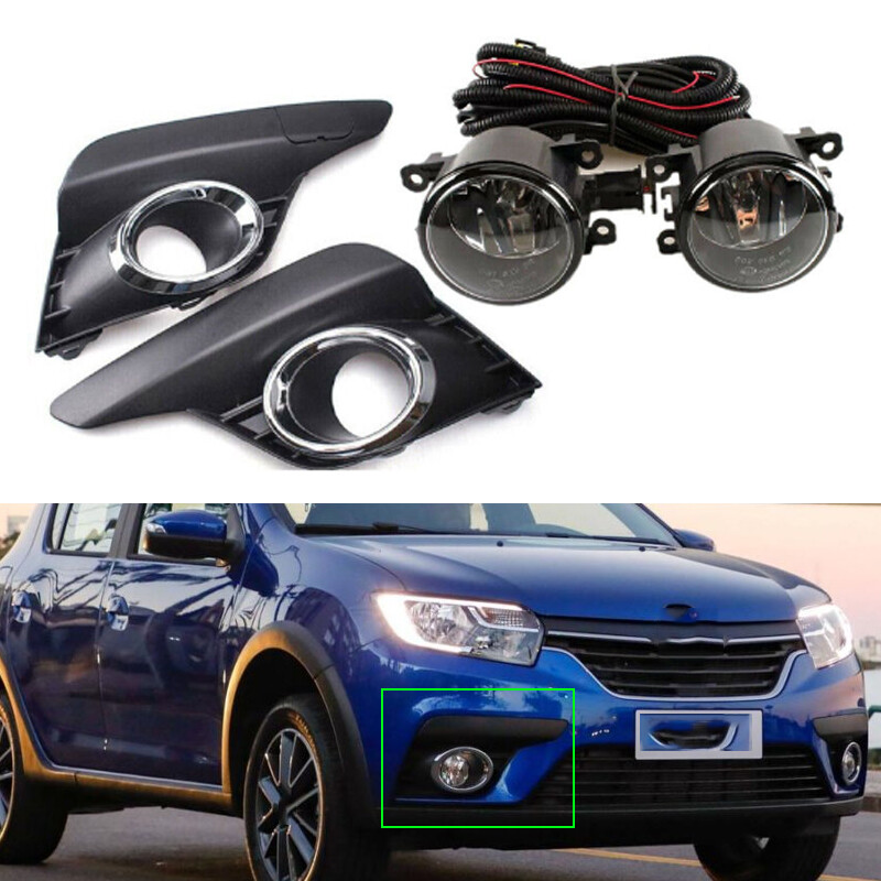 For Renault Sandero Logan Megane Symbol 2018-2020 Front Bumper Fog Lamp ...