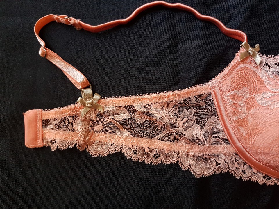 NWT Elle Macpherson Boudoir Orange Coral Contour Bra Size 12B / 34B | eBay
