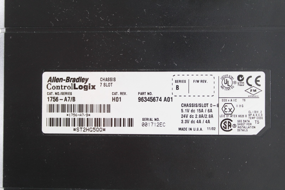 Allen-Bradley 1756-A7/B ControlLogix 7-Slot Chassis | eBay