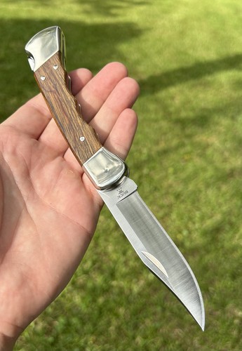 BUCK 110 KNIFE CUSTOM IRONWOOD HANDLE LEATHER SHEATH MAGNACUT 110-FG | eBay