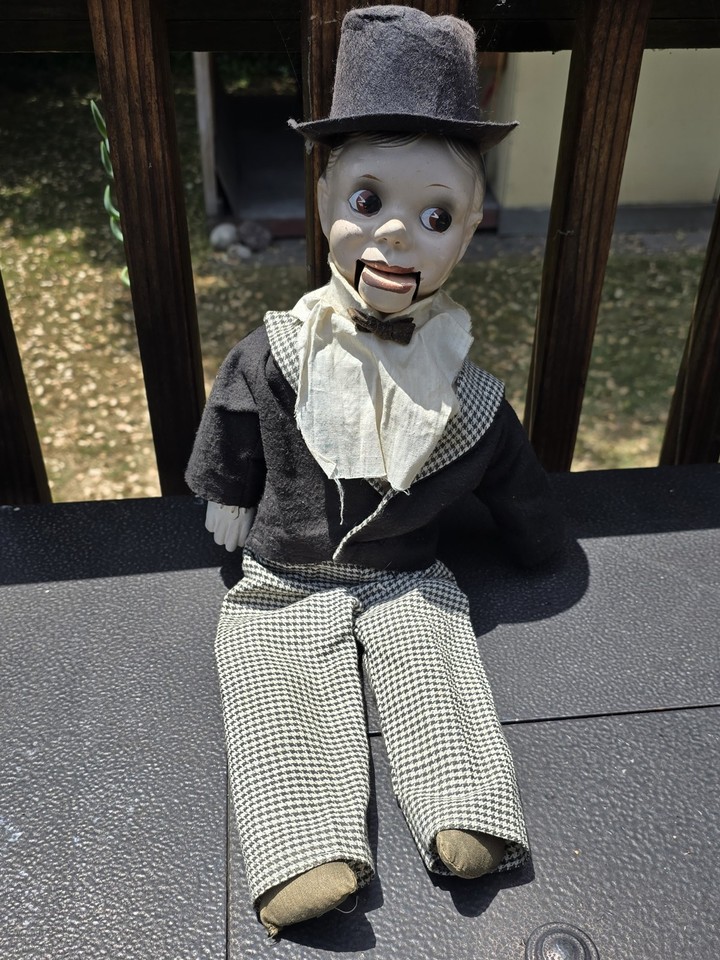 Charlie McCarthy, Dapper Dan? Ventriloquist Doll Moving mouth 21" Long VGC | eBay