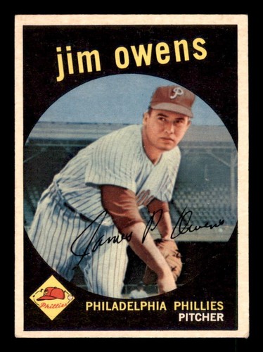 1959 Topps Baseball #503 Jim Owens VG/EX *e2 | eBay