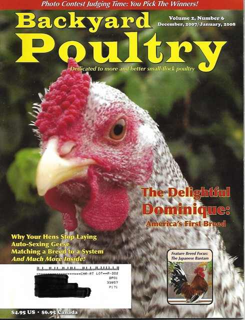 Backyard Poultry Magazine, Dec 2007/Jan 2008 | eBay