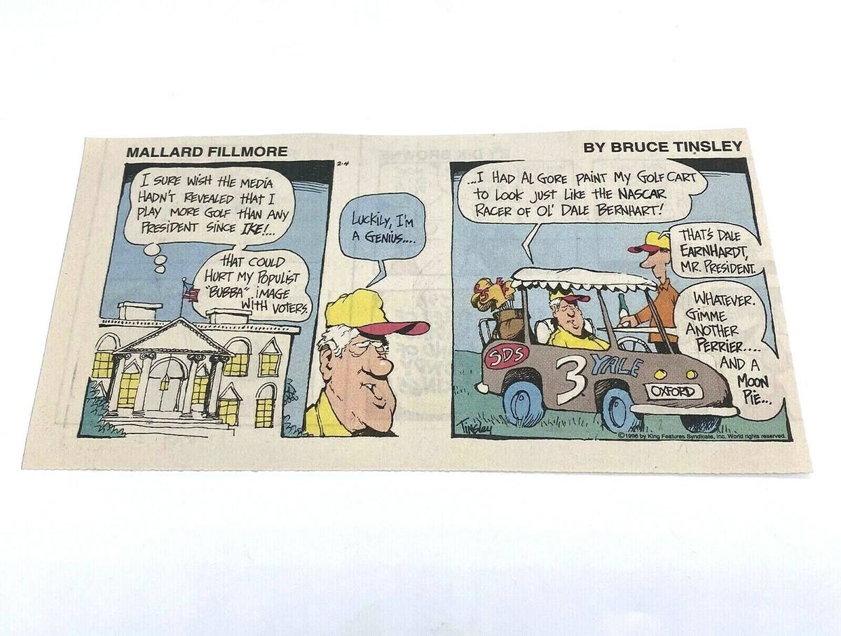 Fumetto Di Bill Clinton U.S.: Bill Clinton 1996 Caricature Infographic